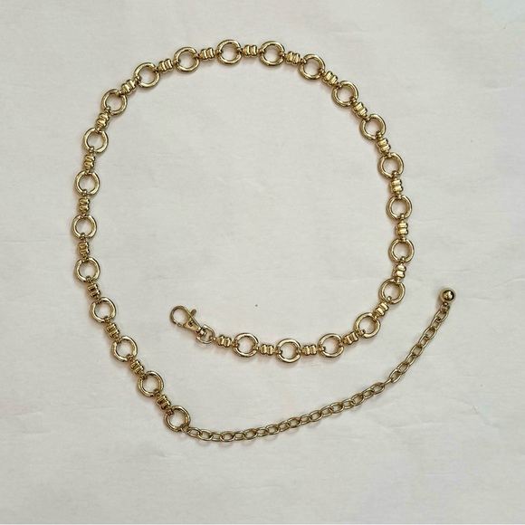 Vintage | Accessories | Heavy Gold Chain Link Horse Bit Waist Chain ...